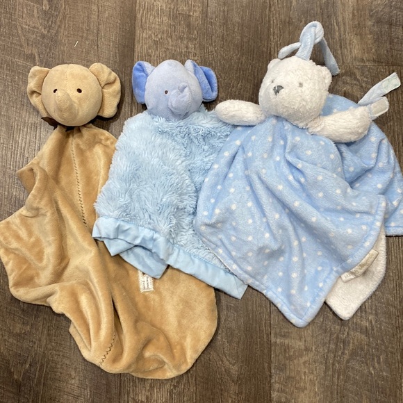Accessories | Set Of 3 Security Blankets For Baby | Poshmark